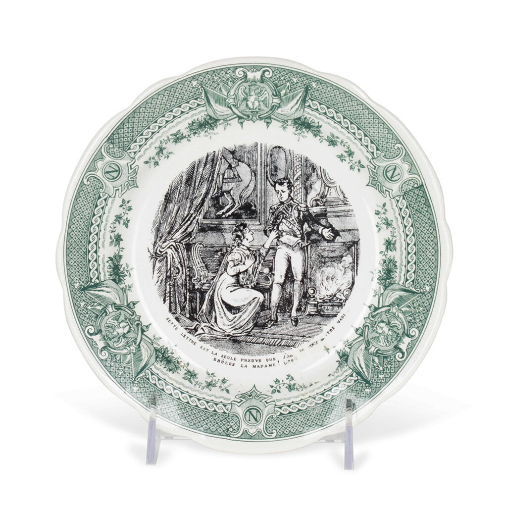 Green and Black French Napoleon Plate | Peachtree Battle Antiques ...